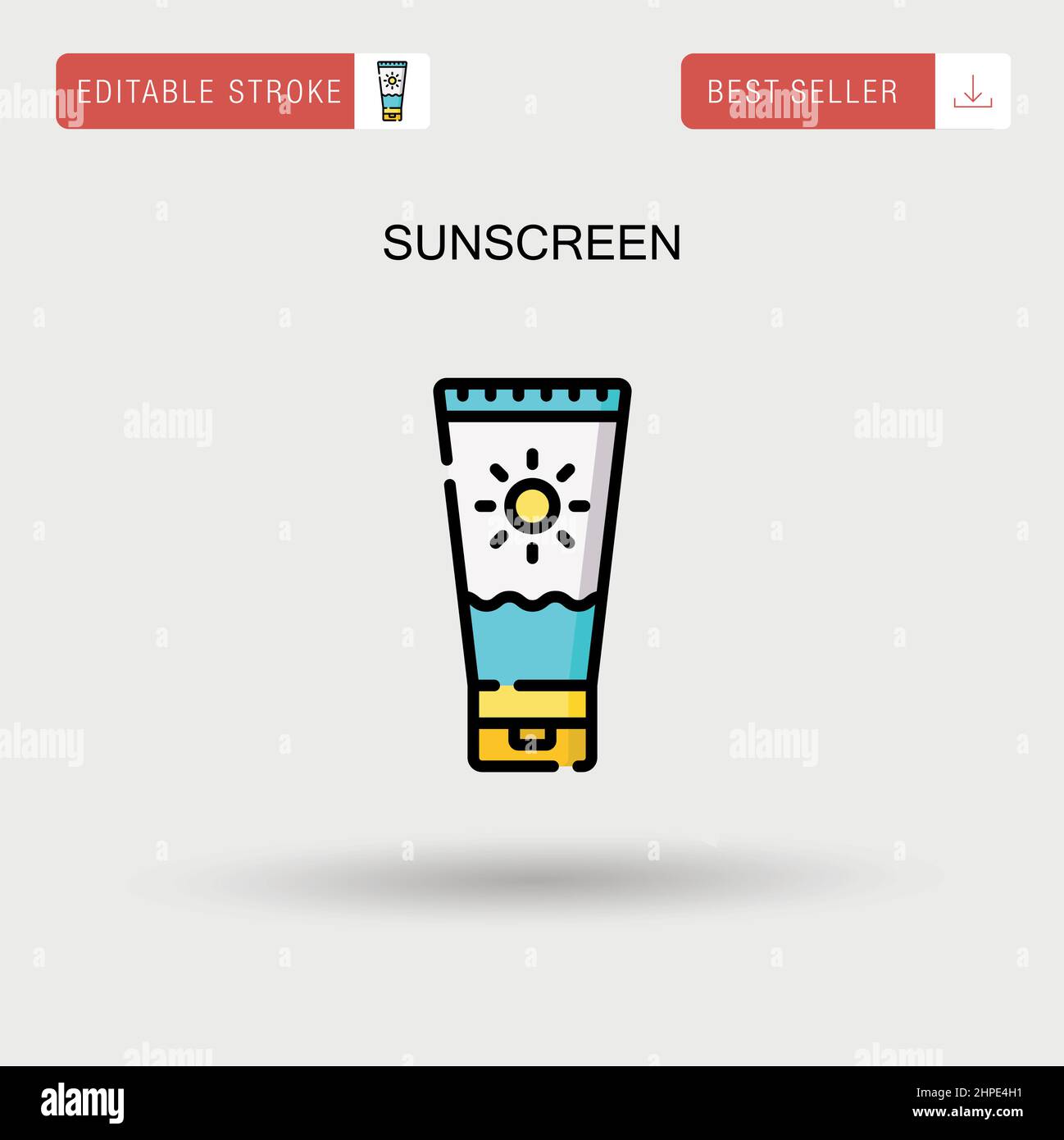 Sunscreen face Stock Vector Images - Alamy