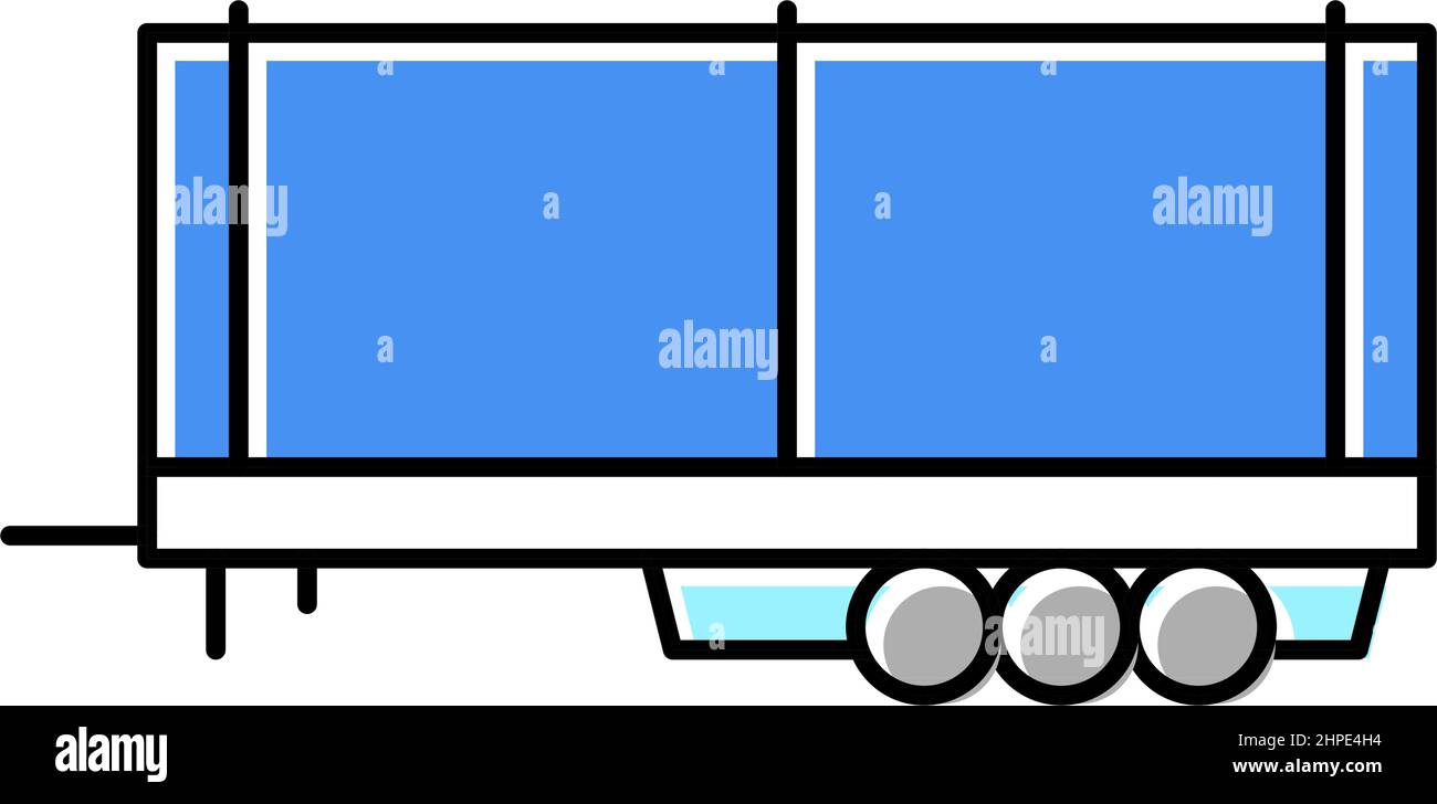 truck trailer color icon vector illustration Stock Vector Image & Art ...