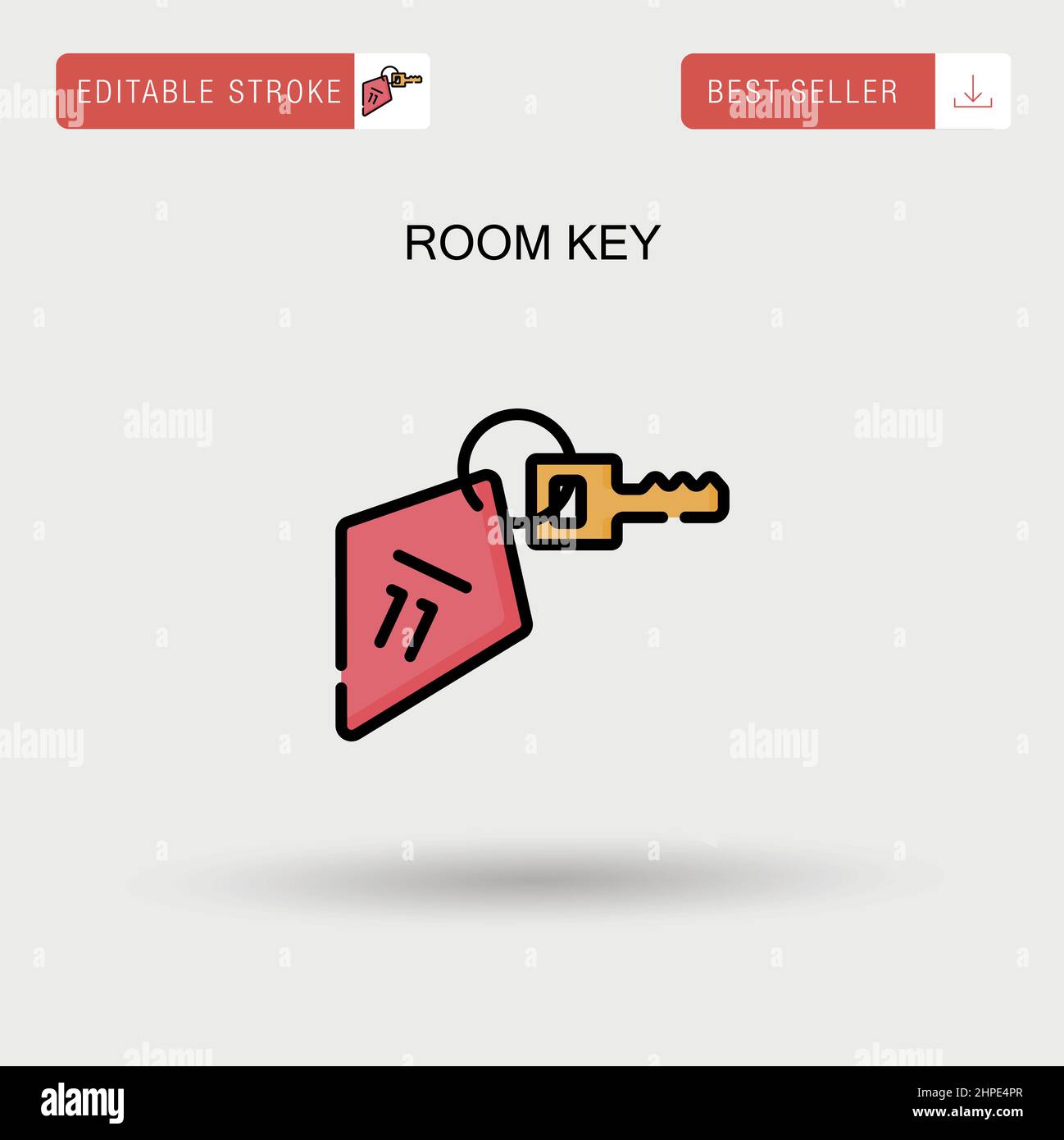 Room key Simple vector icon Stock Vector Image & Art - Alamy