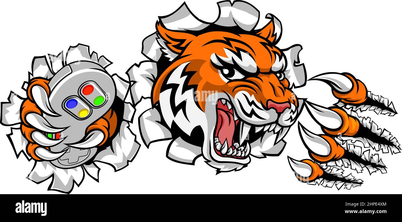 Cartoon Tiger With Claws