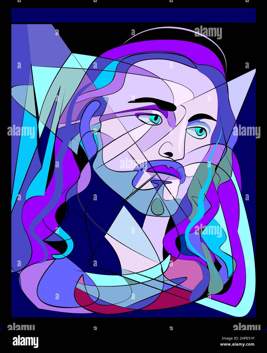 Cubism jesus Stock Vector Images - Alamy