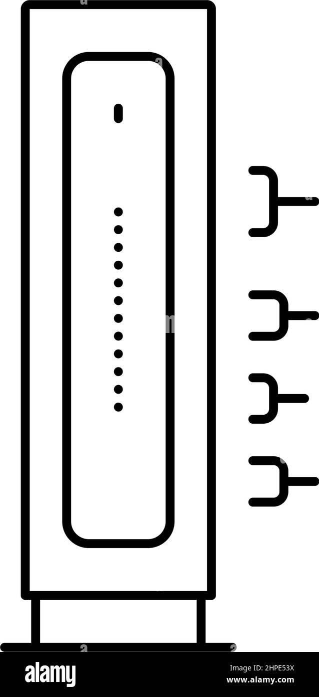 cable modem line icon vector illustration Stock Vector Image & Art - Alamy