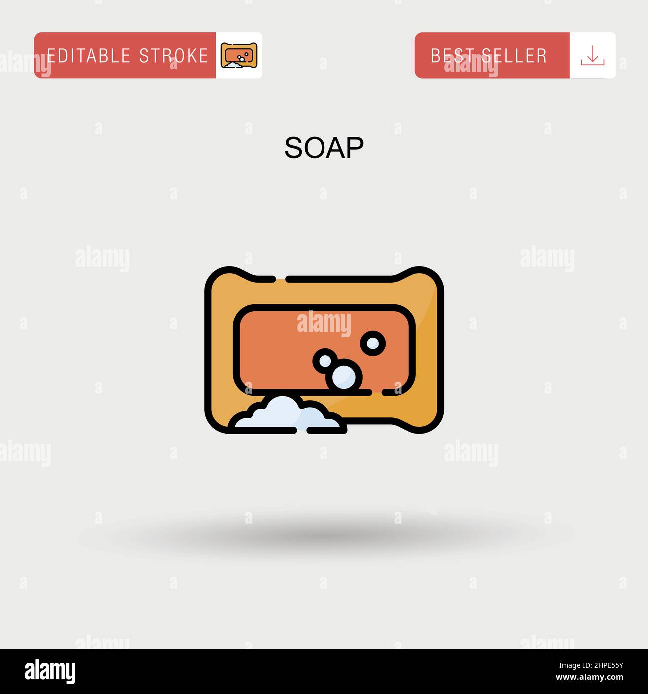 Soap Simple vector icon Stock Vector Image & Art - Alamy