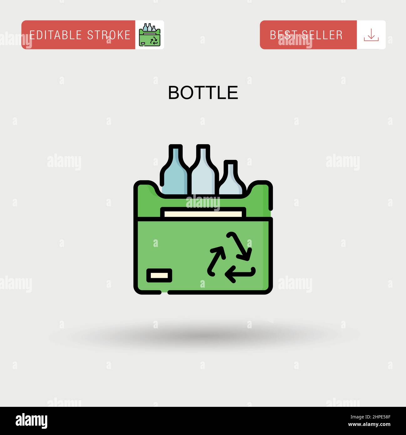 Closed plastic bottle water Stock Vector Images - Alamy