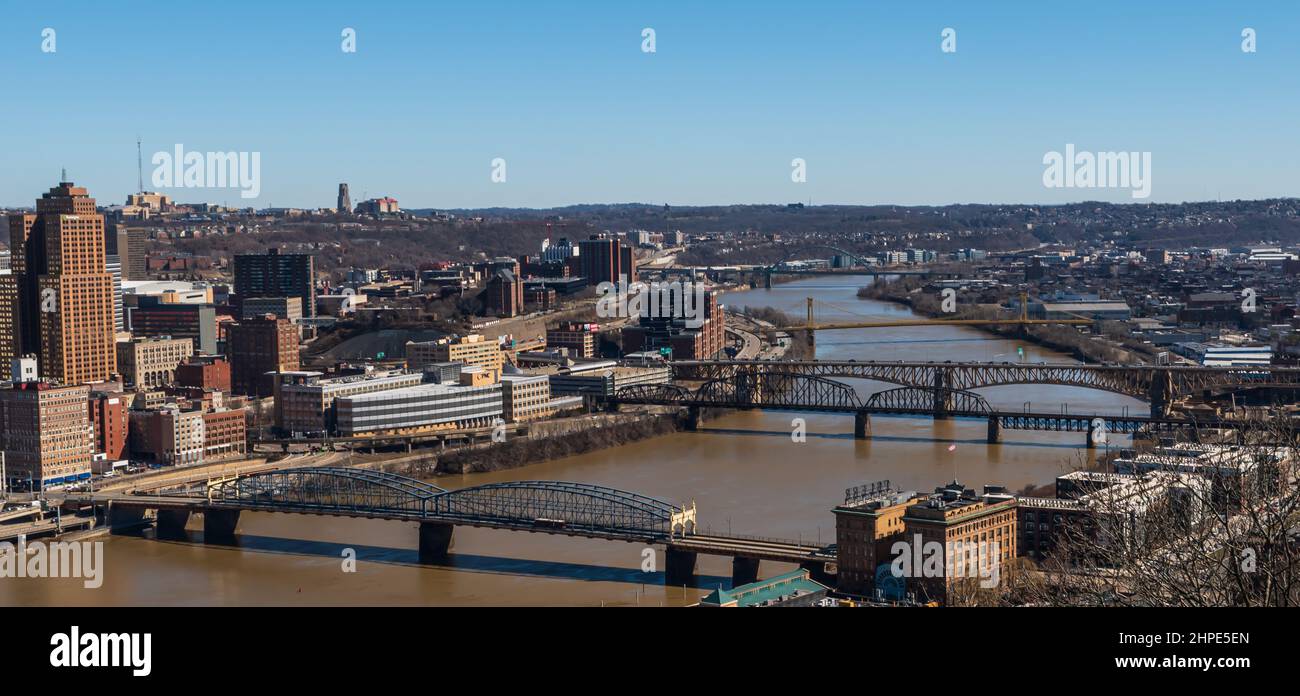 Bridges across the Monongahela River connecting the South Side to ...