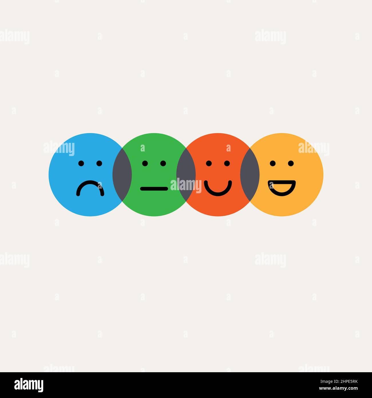 Emotional reaction symbol Stock Vector Images - Alamy