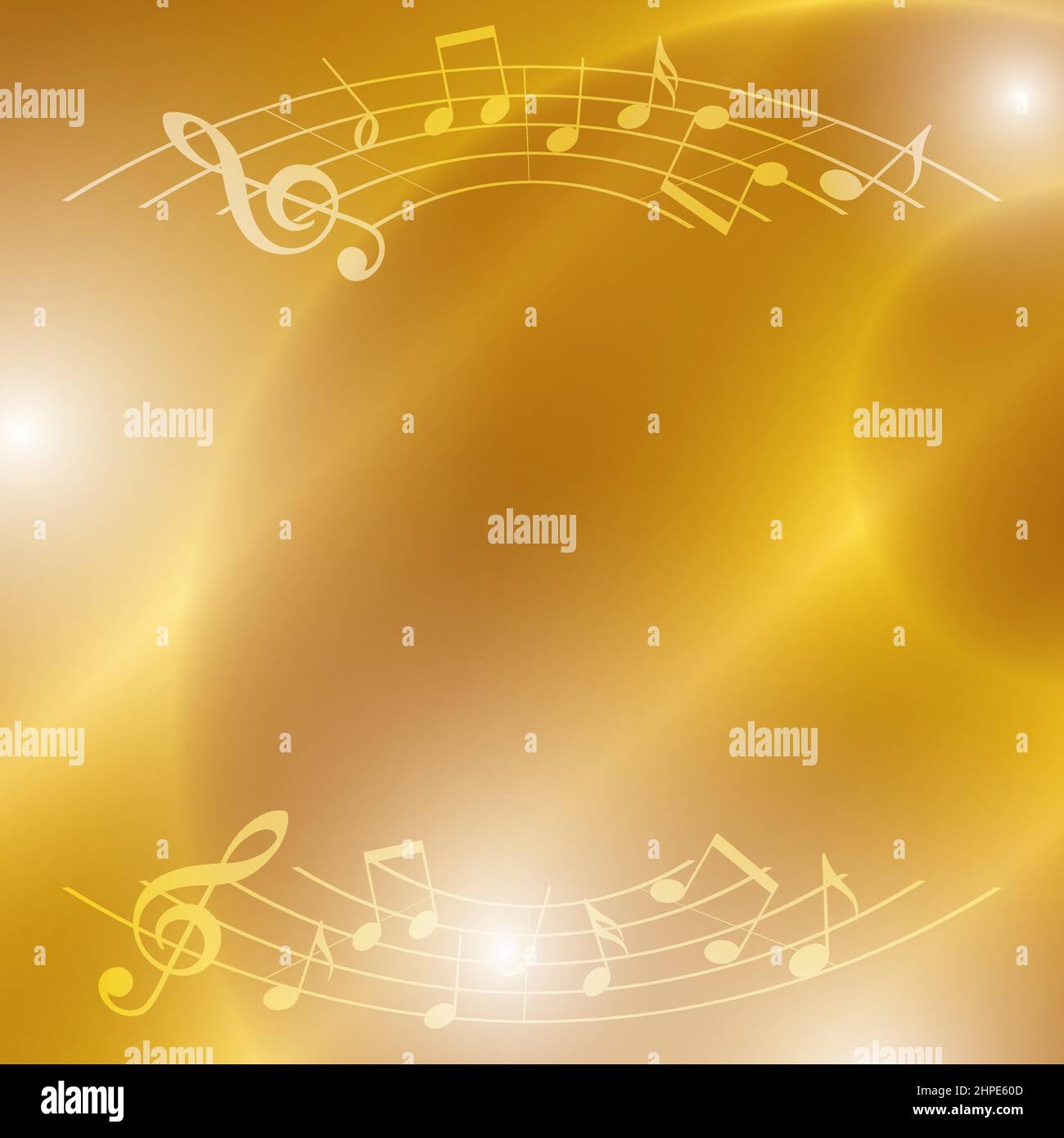 bright music vector background with notes and lights Stock Vector Image ...