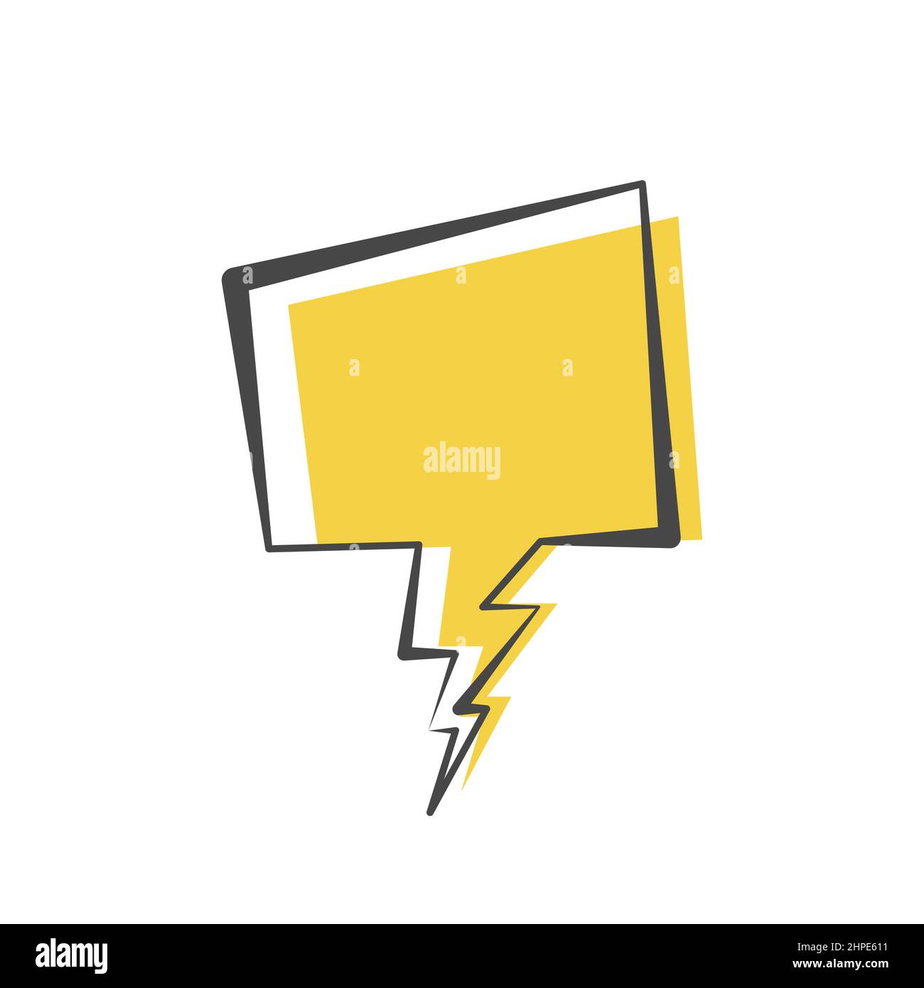 Thought balloon cloud illustration. Comic style speech bubble Stock ...