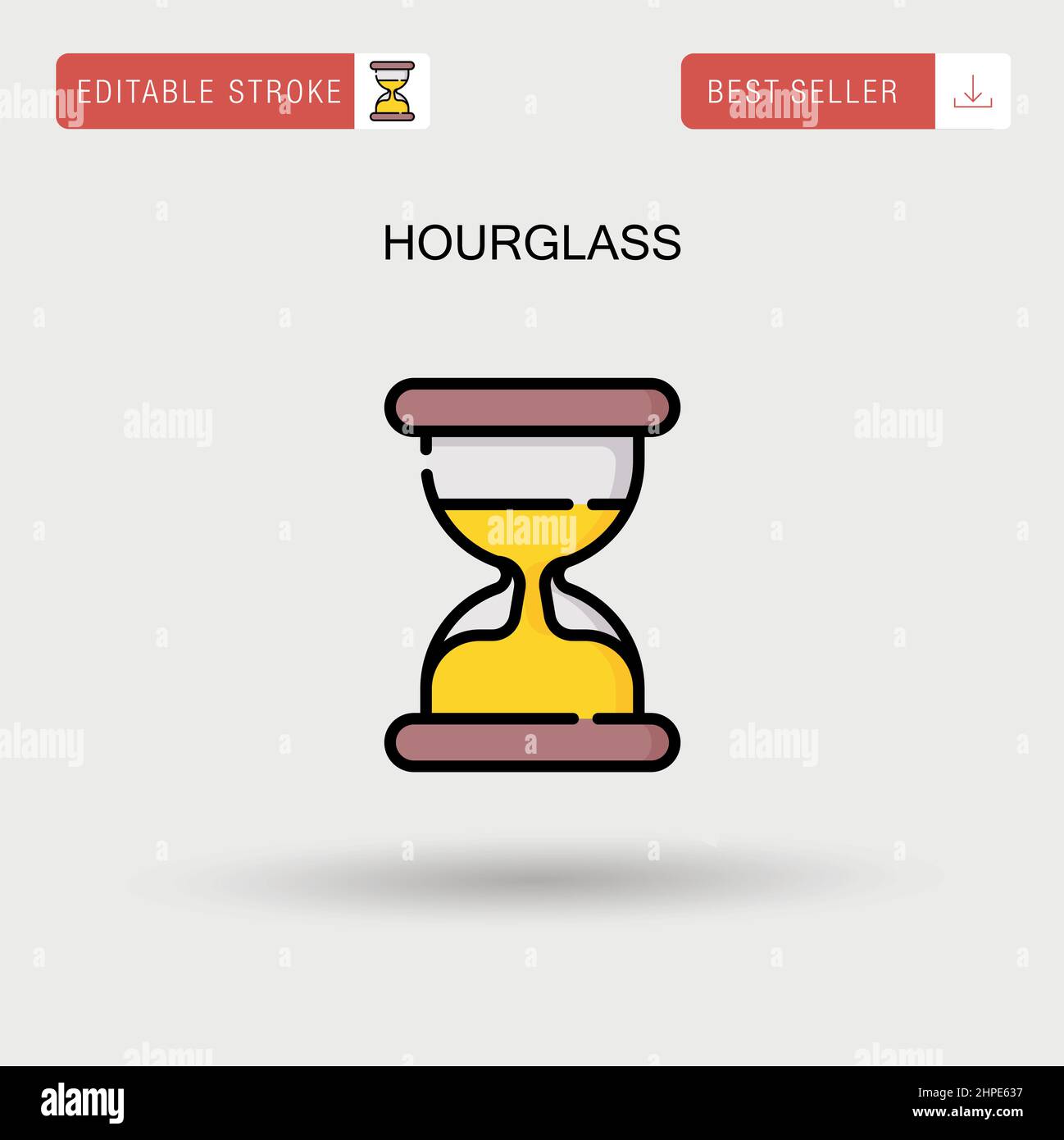 Hourglass Simple vector icon Stock Vector Image & Art - Alamy