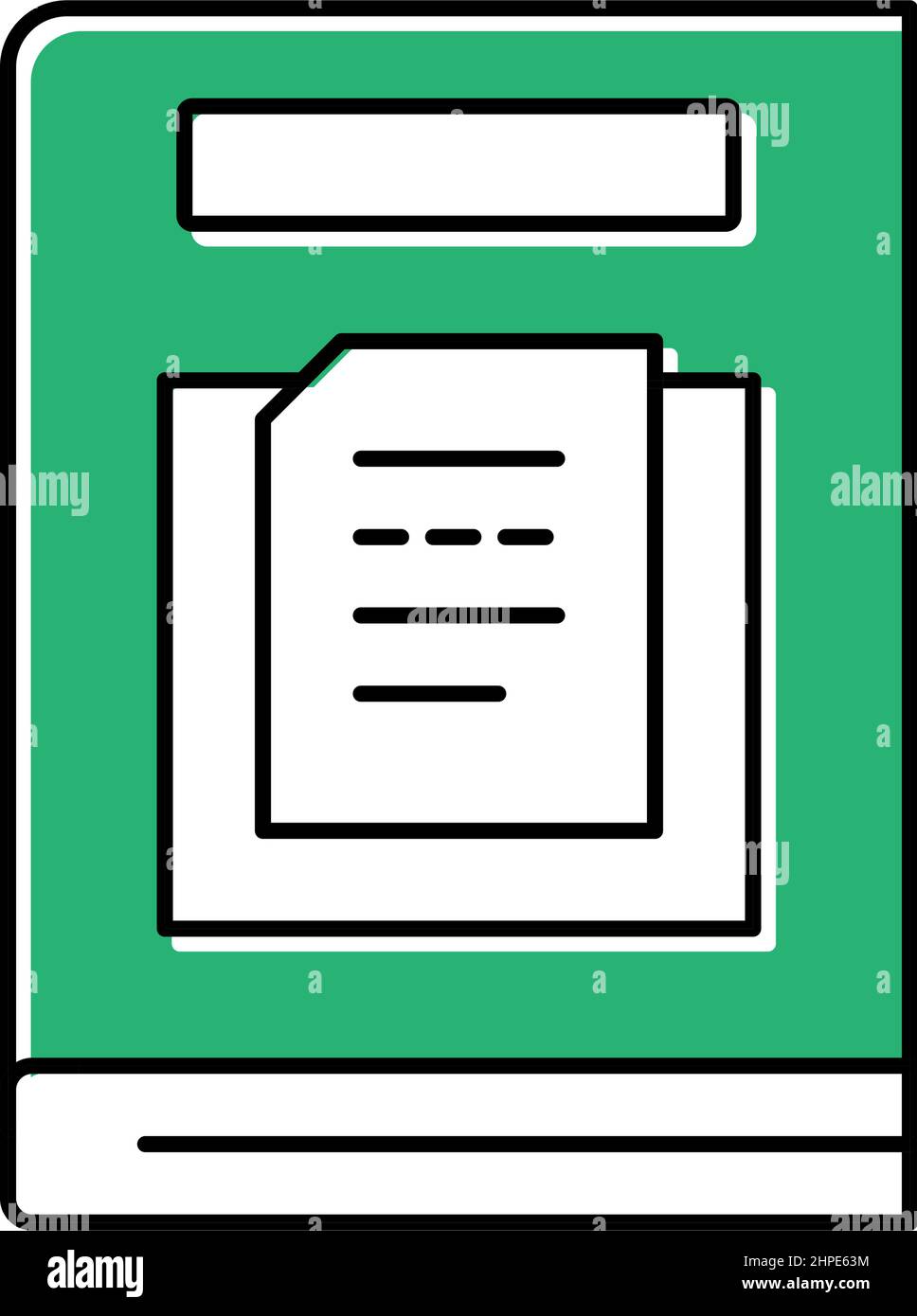 nonfiction genre color icon vector illustration Stock Vector Image ...