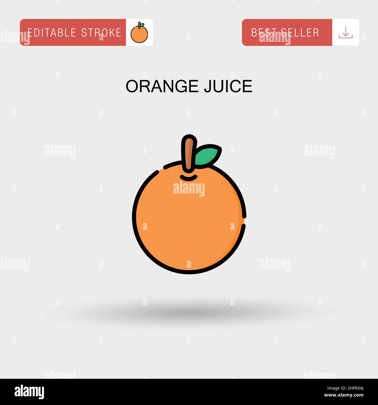 Fresh glass orange juice Stock Vector Images - Alamy