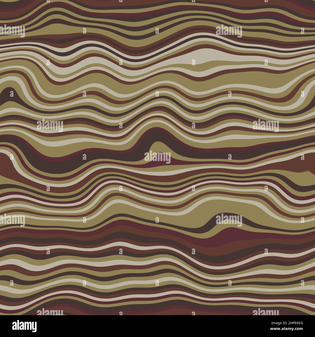 Seamless wavy stripe trendy surface pattern design for print. High ...