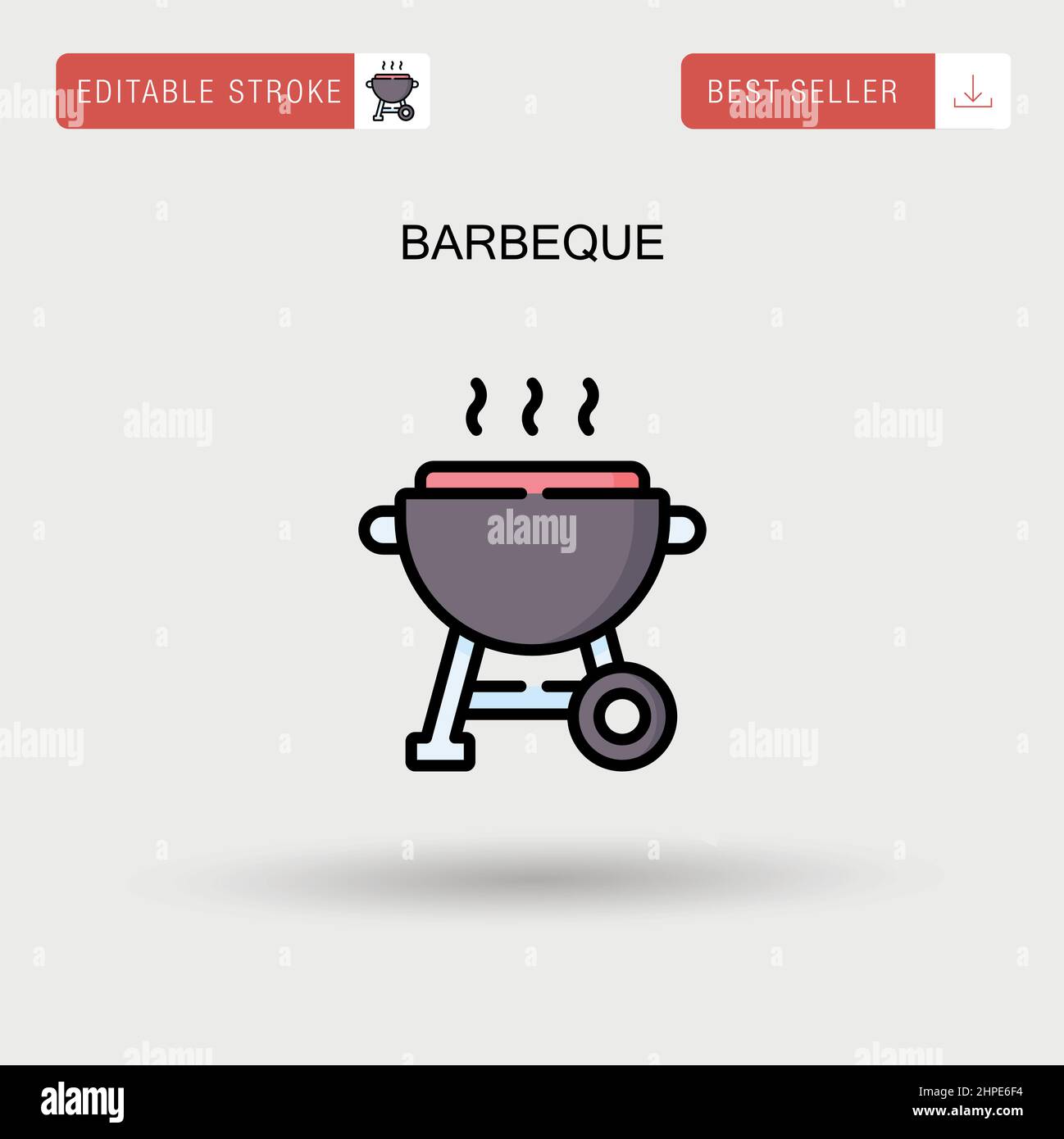 Barbeque Simple vector icon Stock Vector Image & Art - Alamy