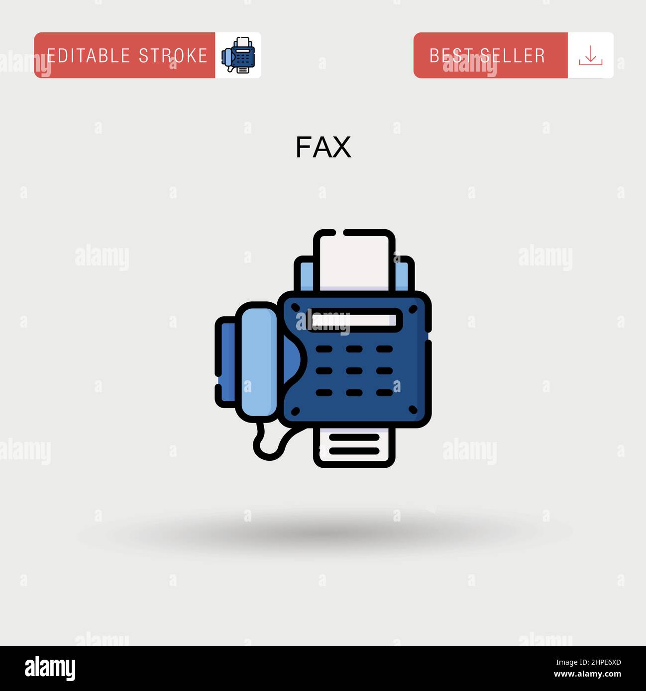 Fax printer icon sign symbol hi-res stock photography and images - Alamy