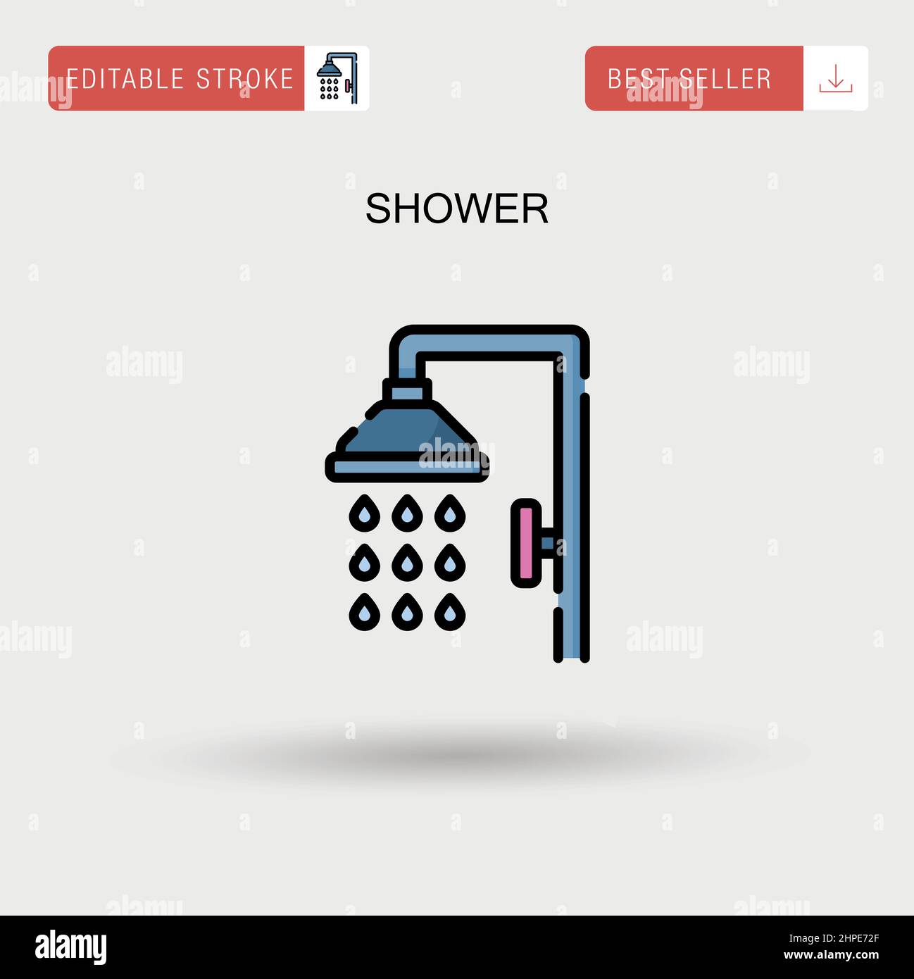 Shower head icon hi-res stock photography and images - Alamy