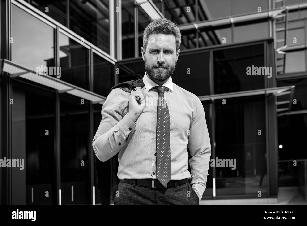 Real building ceo business company Black and White Stock Photos ...