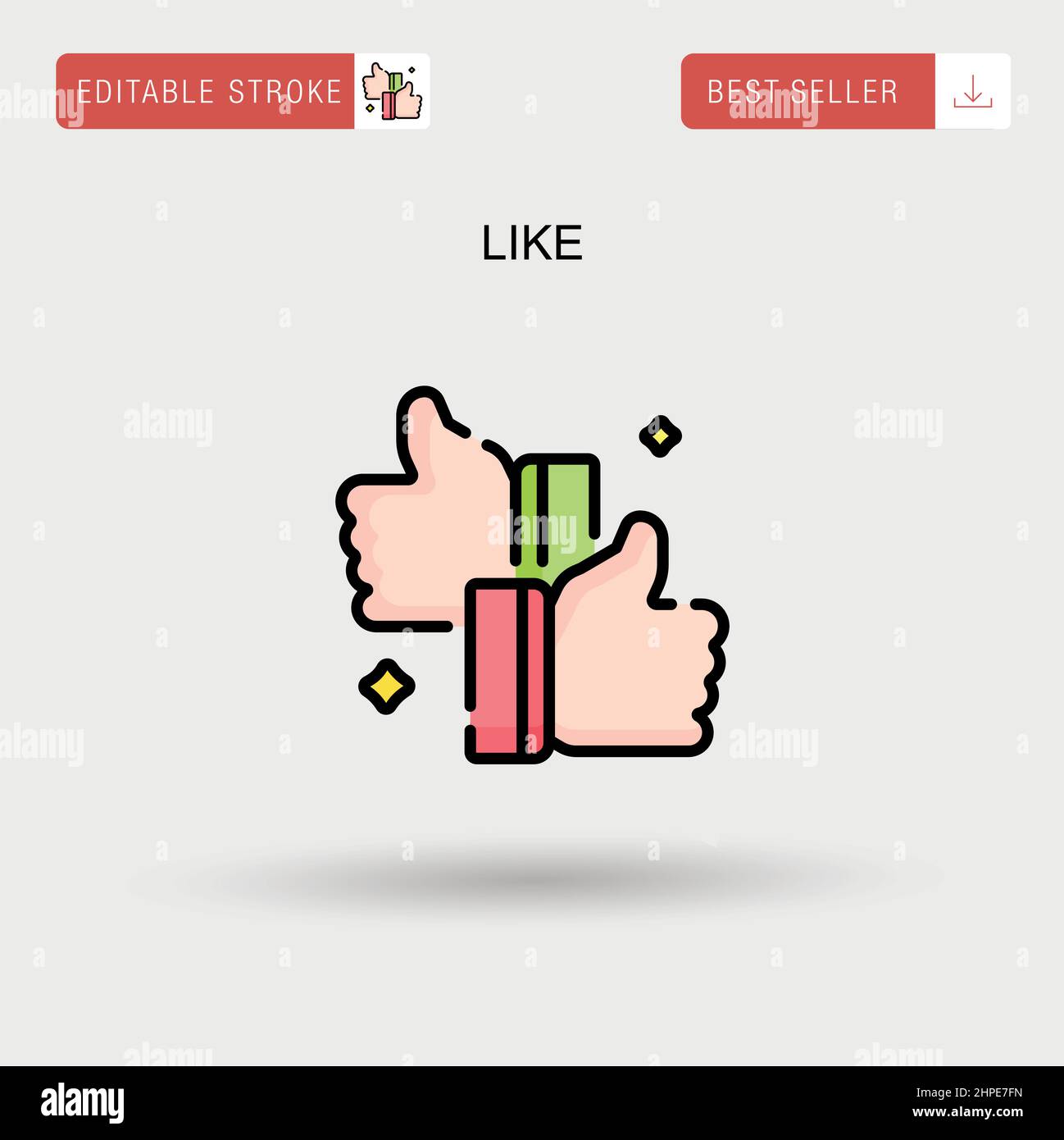 Like Simple vector icon Stock Vector Image & Art - Alamy