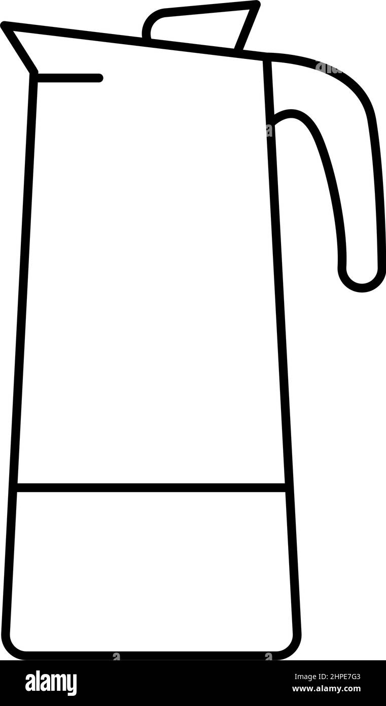 percolator pot coffee line icon vector illustration Stock Vector Image ...