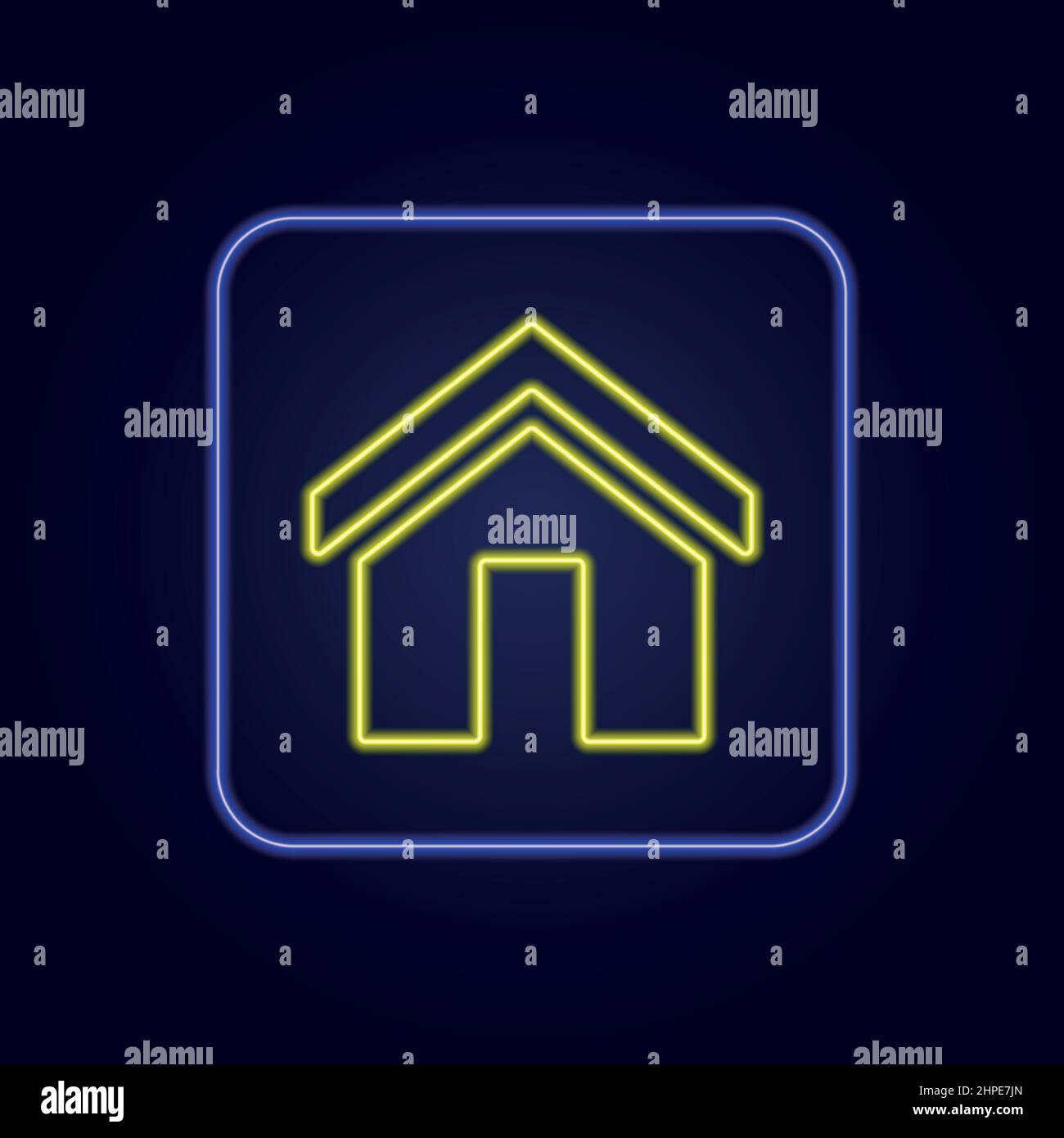 Beautiful stylish colorful neon house icon - Vector illustration Stock ...