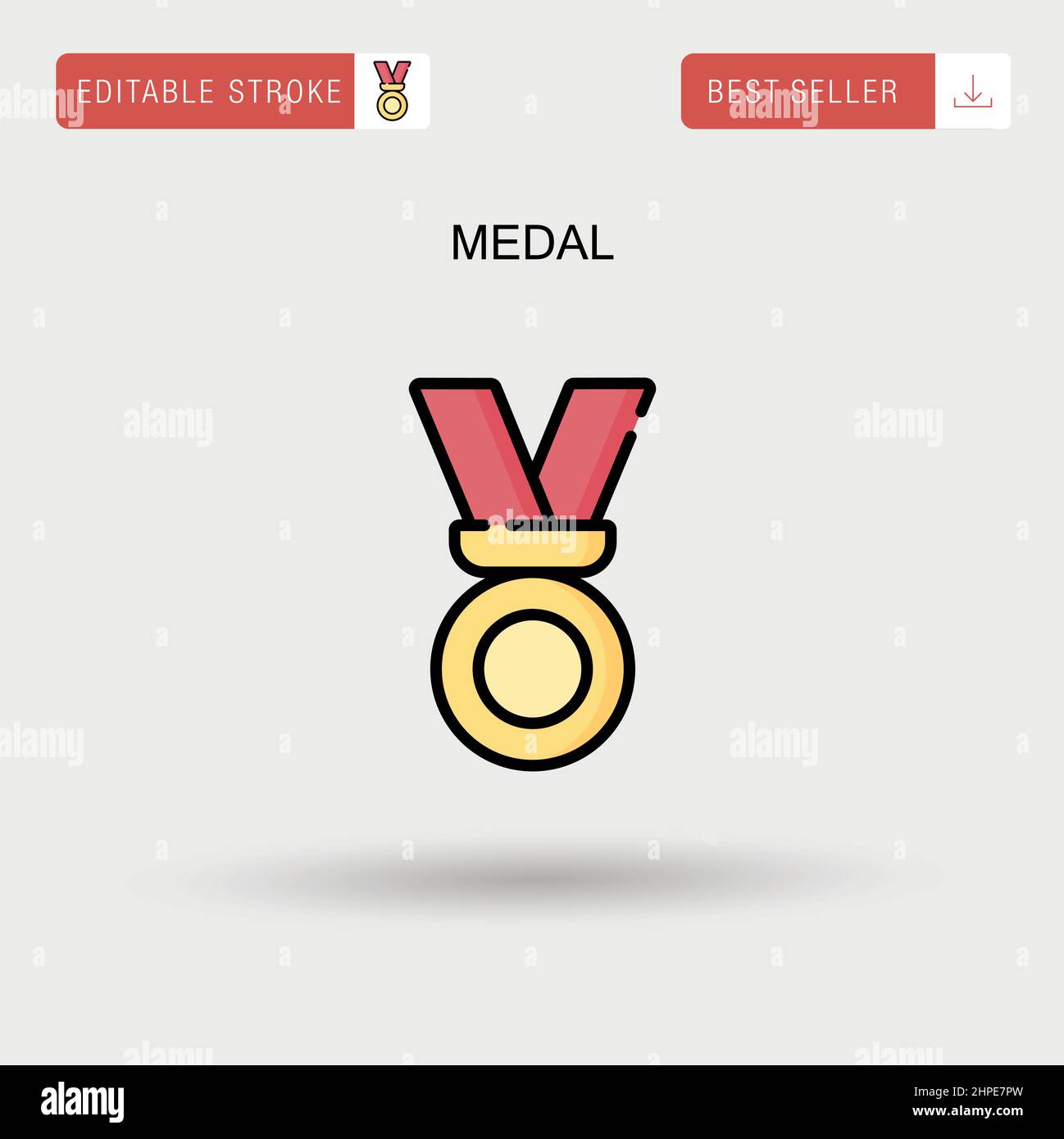 Medal shape Stock Vector Images - Alamy