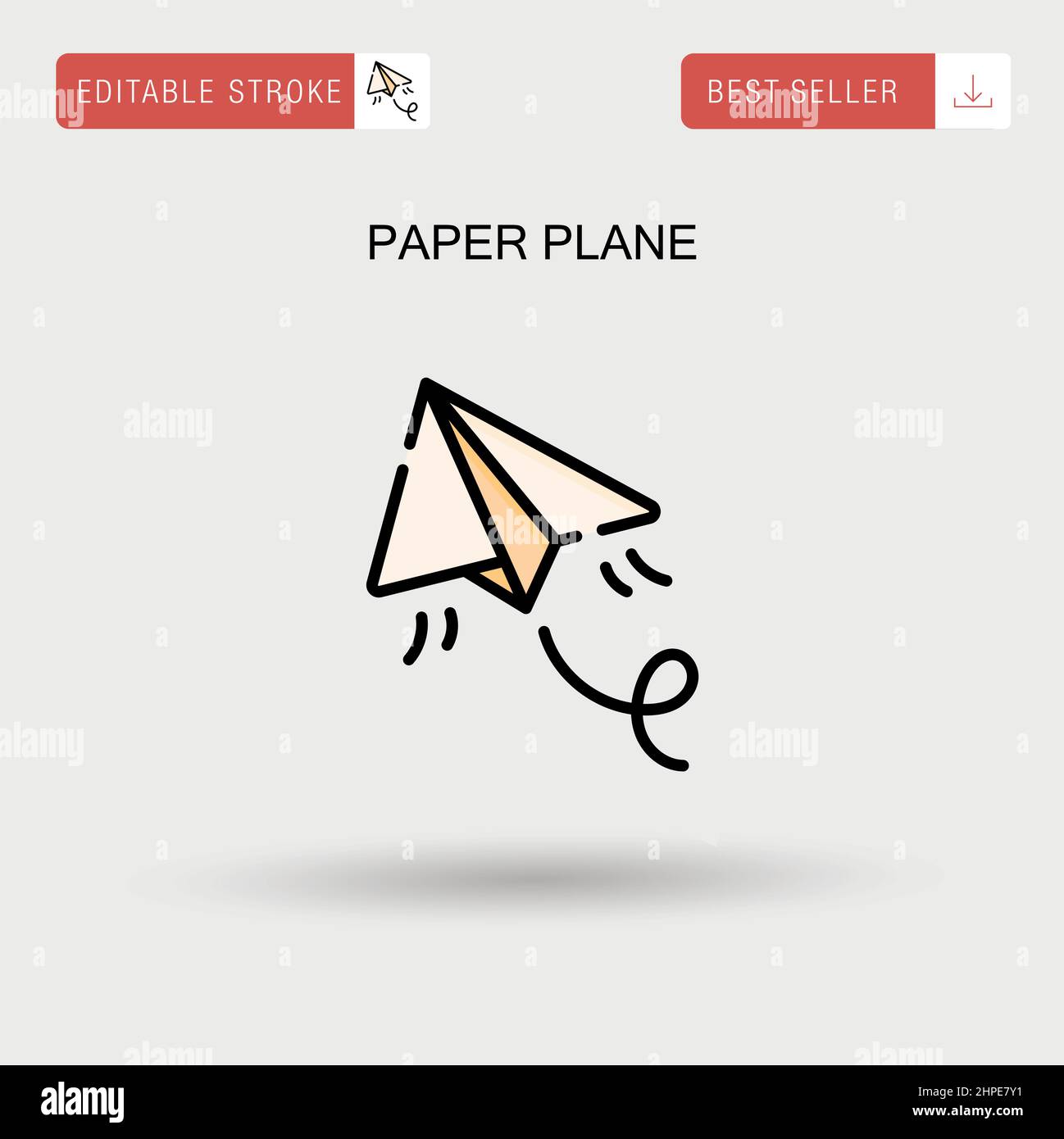 Paper plane Simple vector icon Stock Vector Image & Art - Alamy