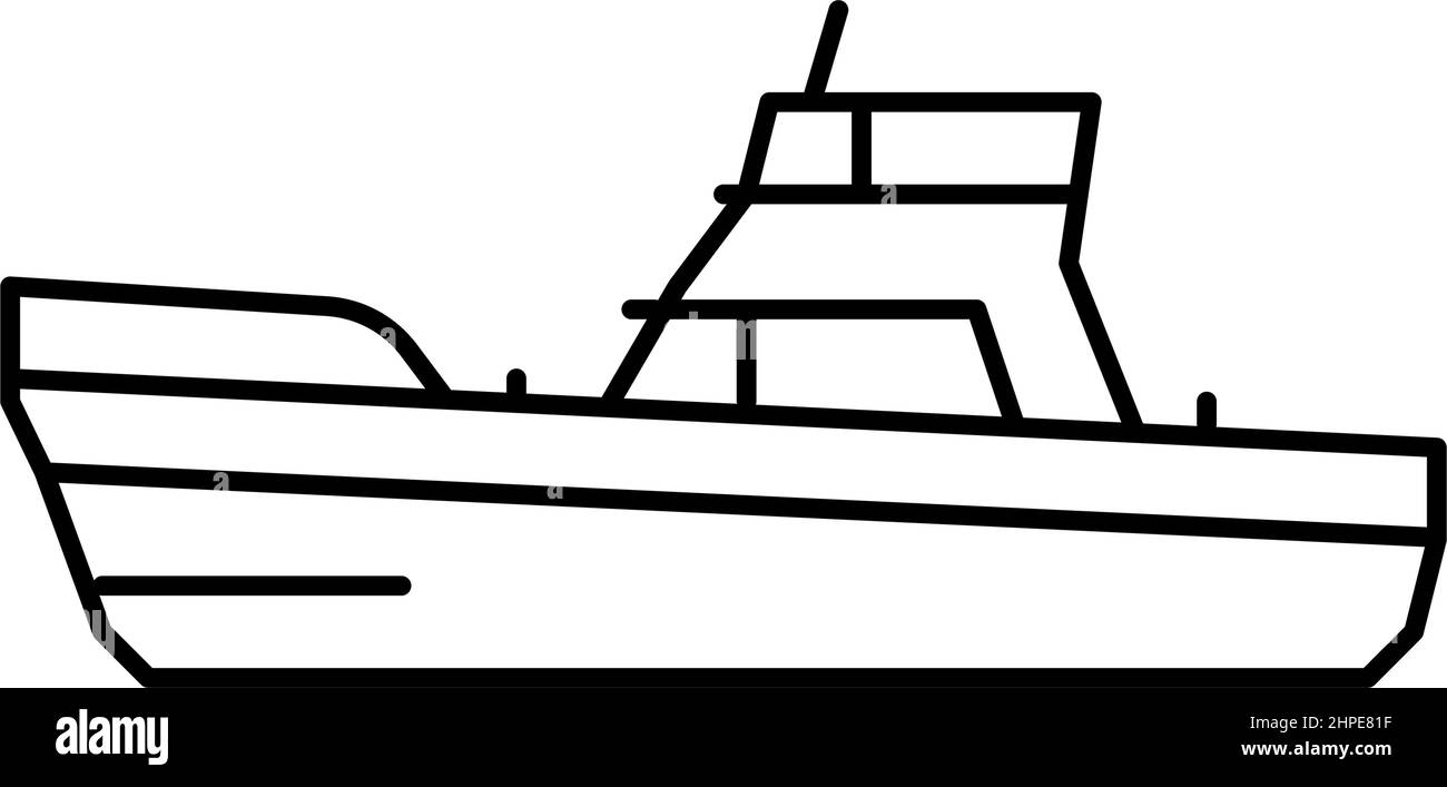 game boat line icon vector illustration Stock Vector Image & Art - Alamy