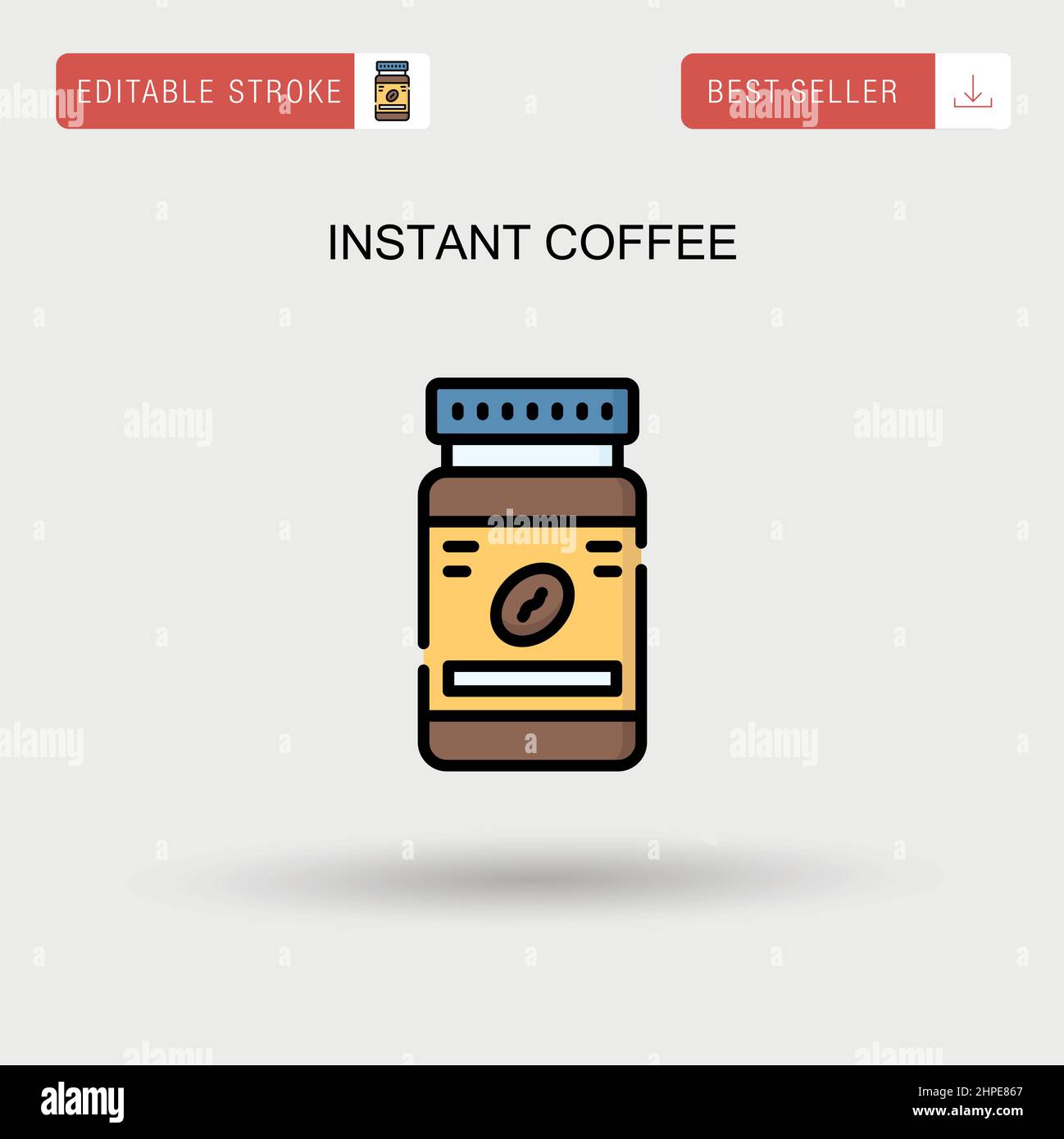 Dark instant cafe black Stock Vector Images - Alamy