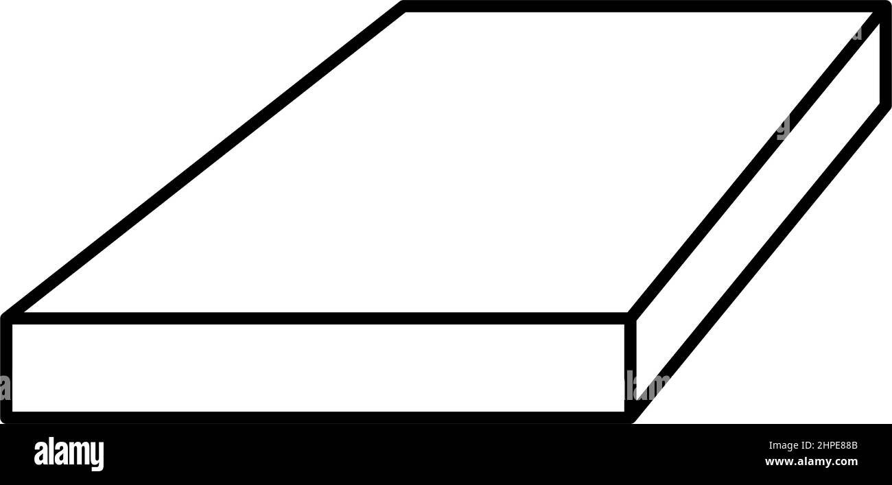 flat bar metal profile line icon vector illustration Stock Vector Image ...