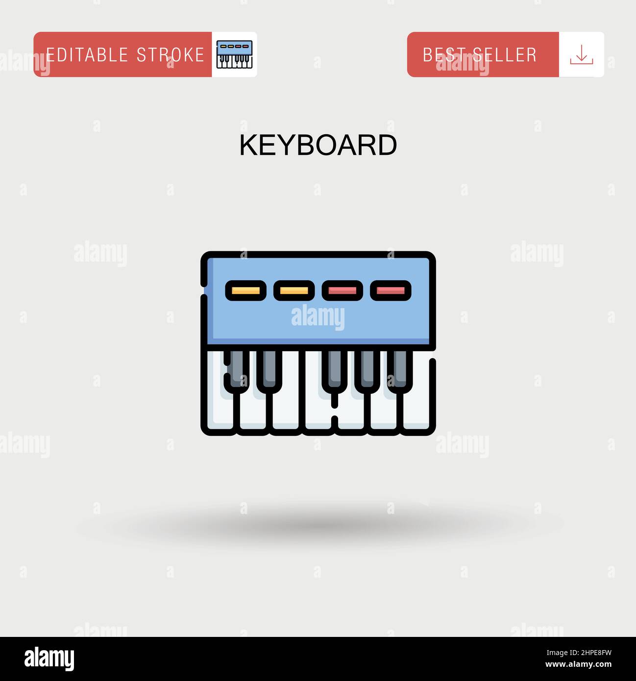 Keyboard Simple vector icon Stock Vector Image & Art - Alamy