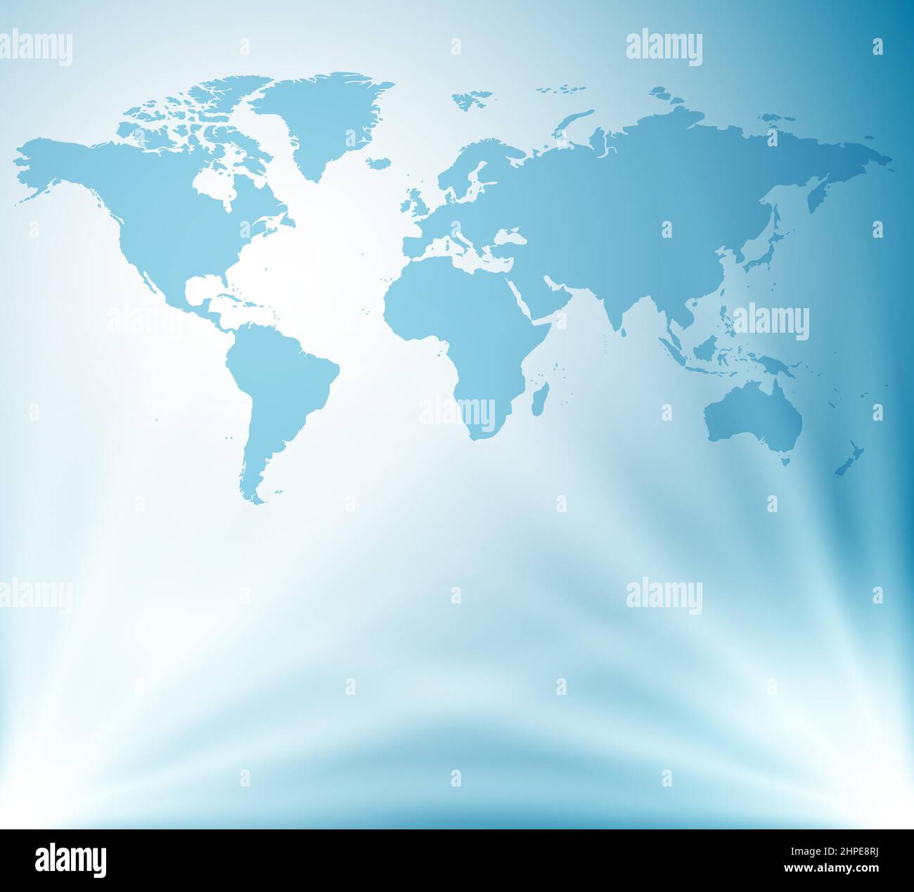 World blue continents background hi-res stock photography and images ...