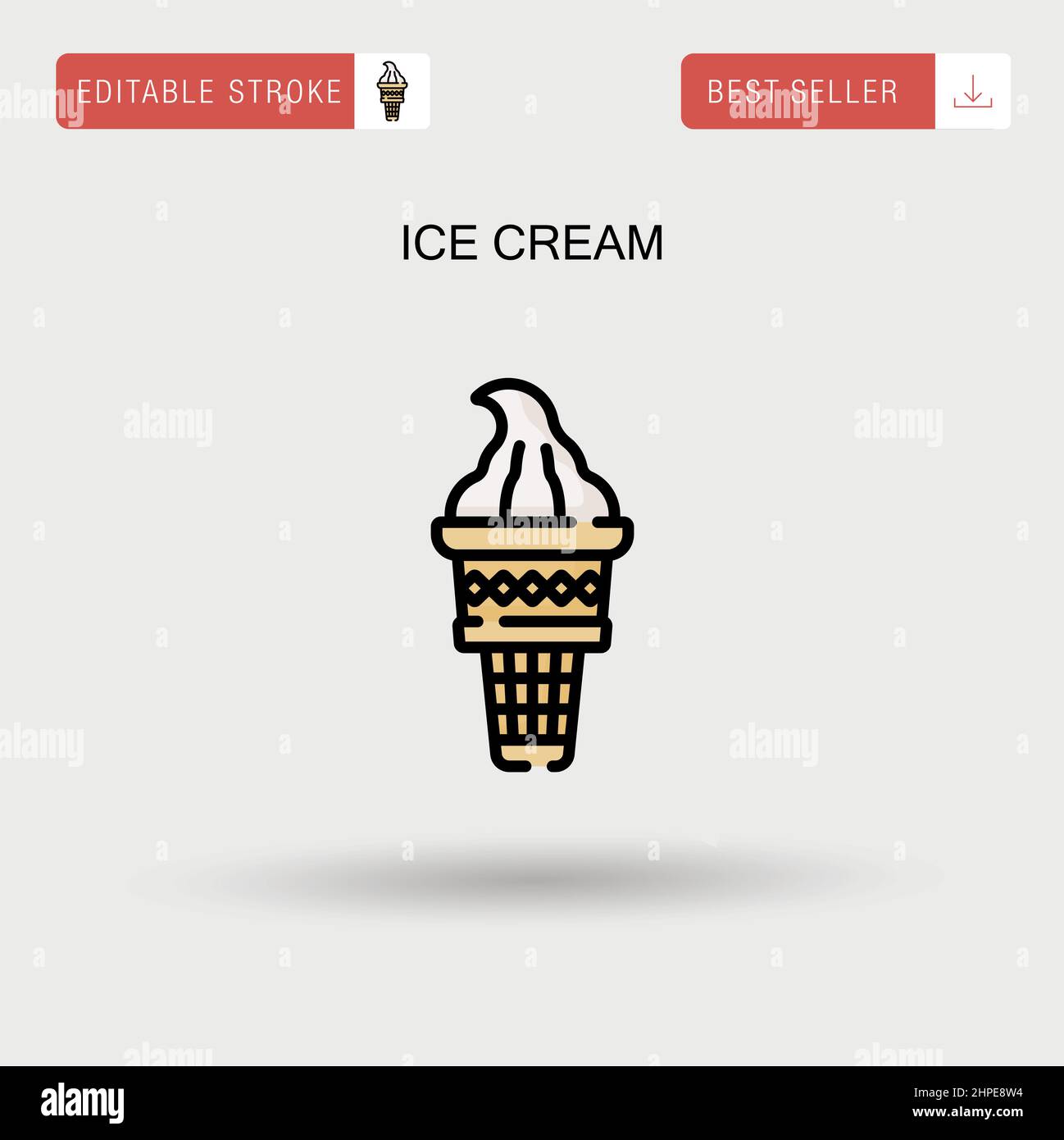 Ice cream simple hi-res stock photography and images - Alamy