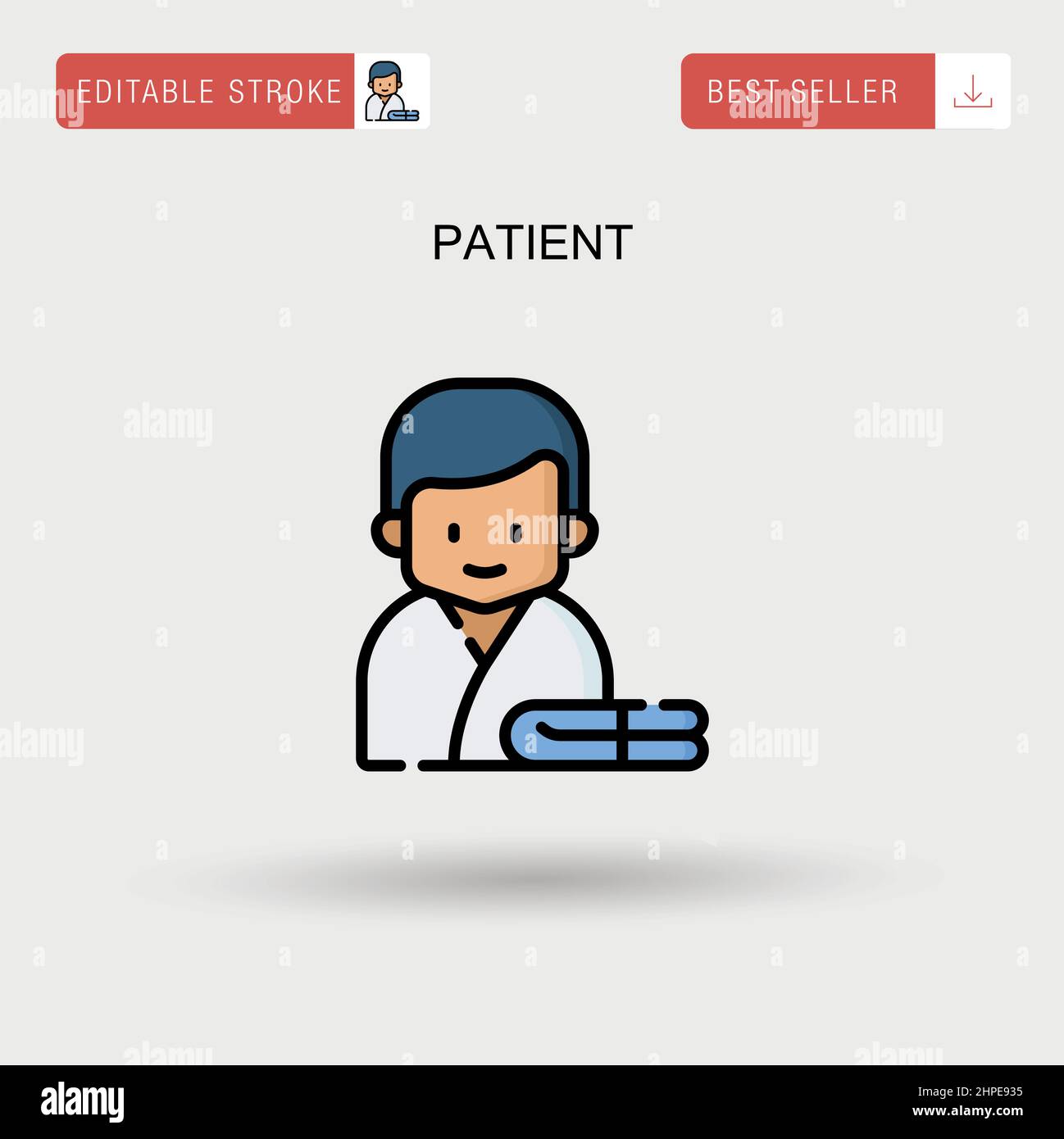 Patient medicine health happy Stock Vector Images - Alamy