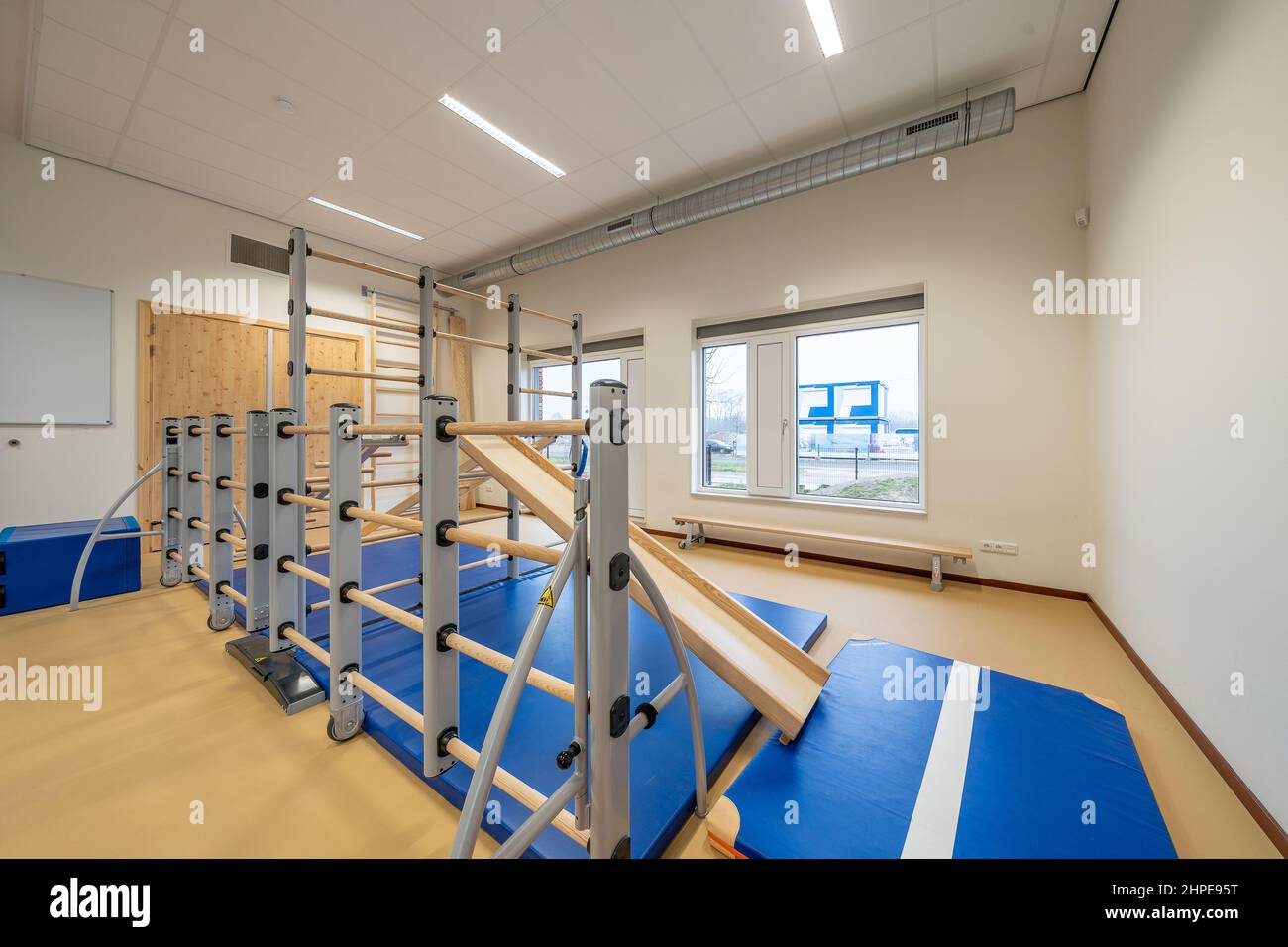 An indoor playground in a school for the youngest children Stock Photo ...