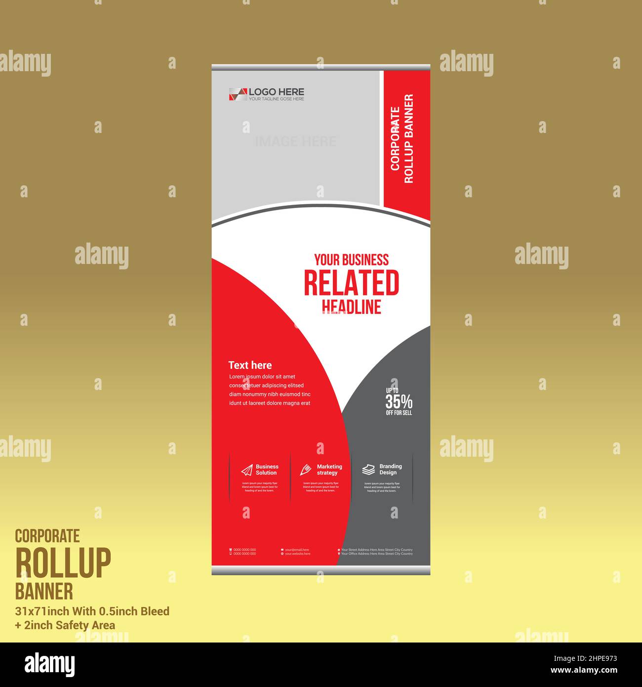 vector roll up banner design Stock Vector Image & Art - Alamy