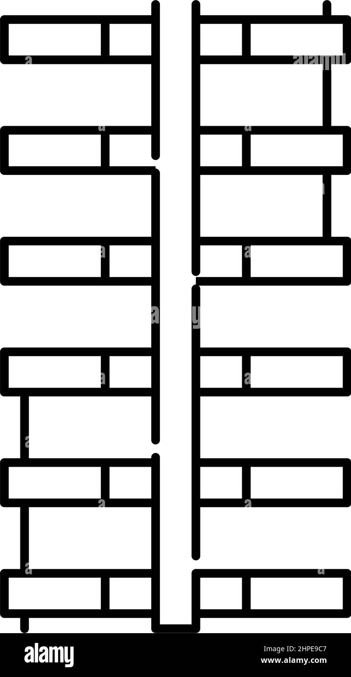 deformed rebar line icon vector illustration Stock Vector Image & Art ...