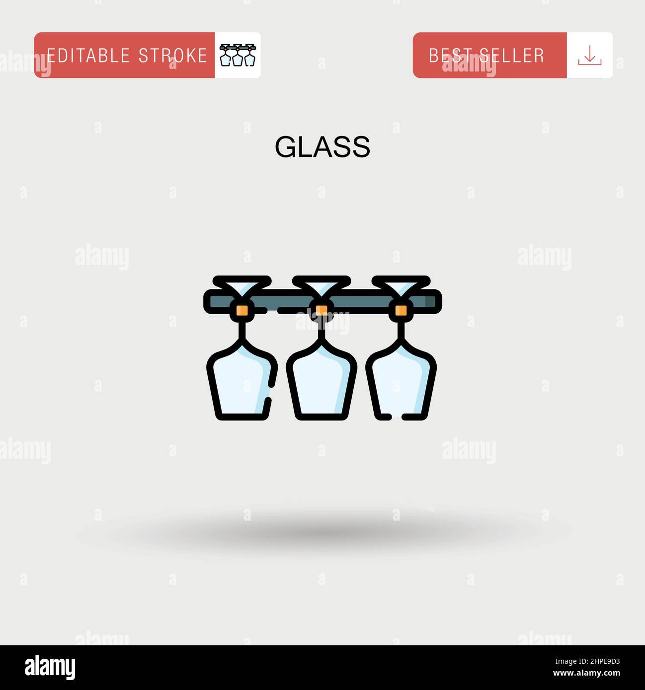 Glass Simple vector icon Stock Vector Image & Art - Alamy