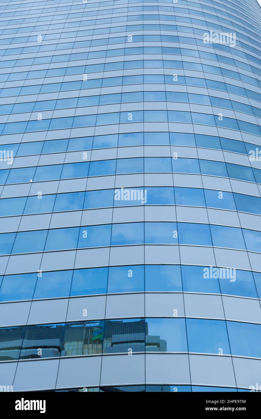 blue glass building background Stock Photo - Alamy
