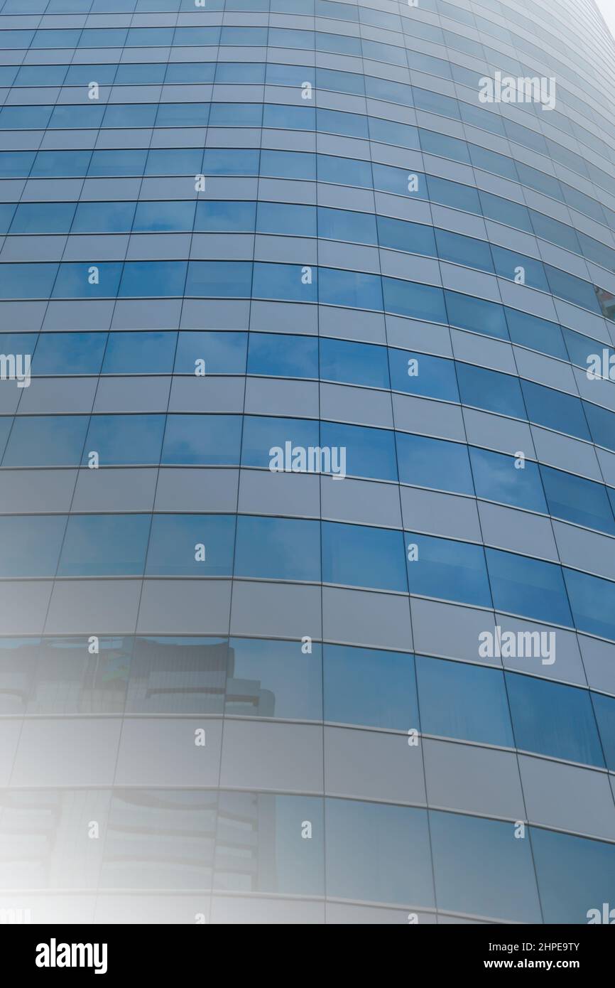 blue glass building background Stock Photo - Alamy