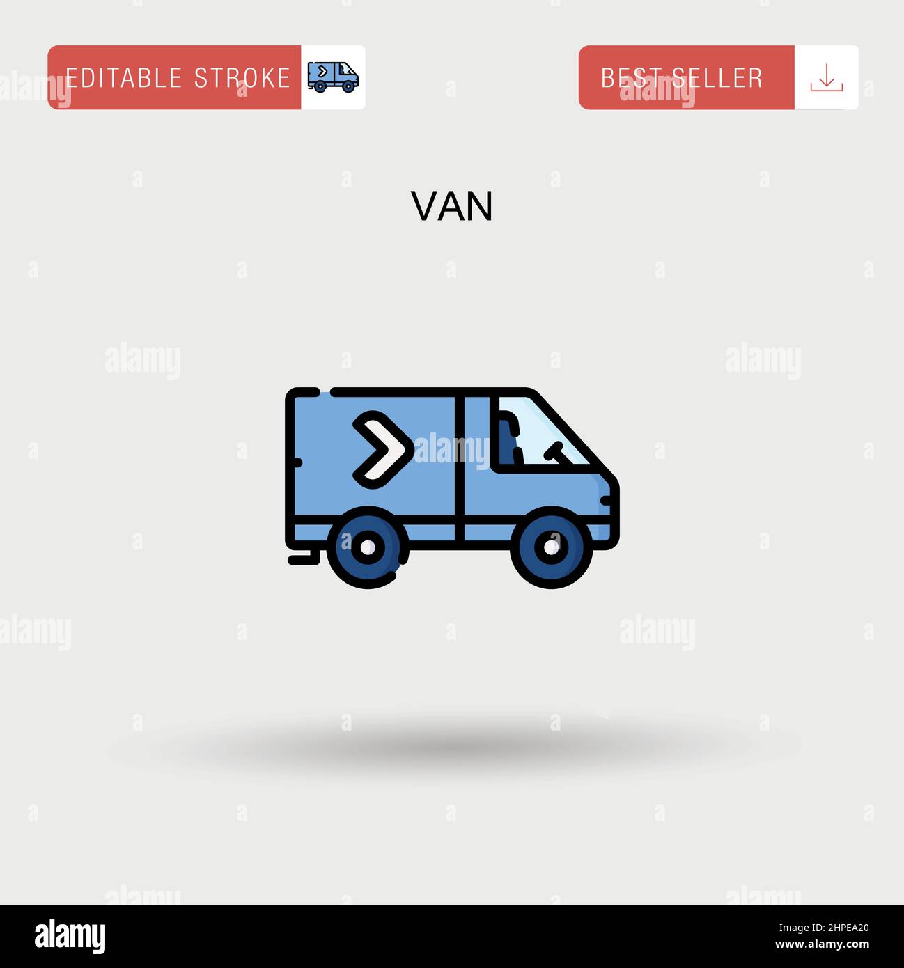 Van Simple vector icon Stock Vector Image & Art - Alamy