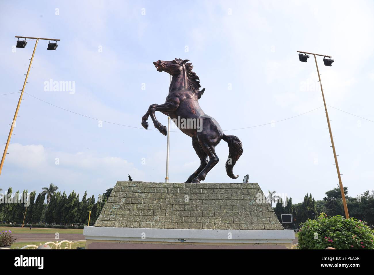 Tuban, Indonesia-January 25, 2022: Horse statue in Tuban town square ...