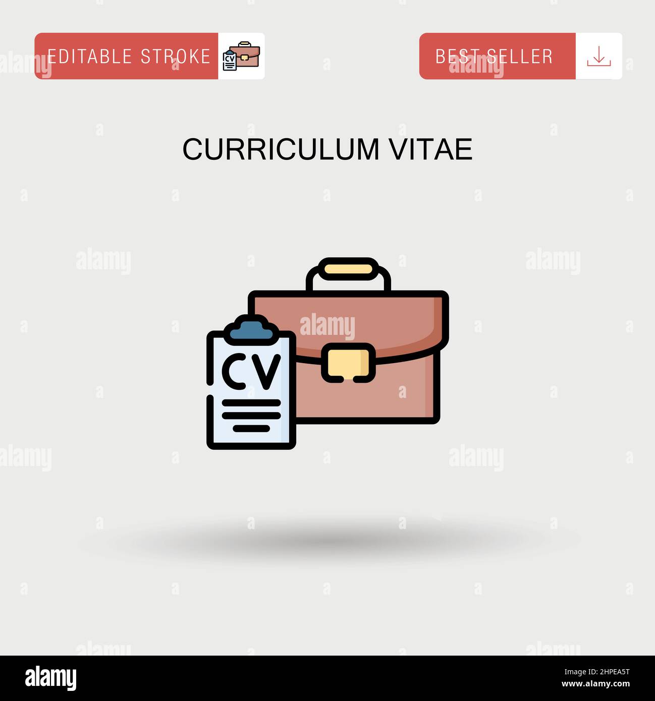 Curriculum vitae Simple vector icon Stock Vector Image & Art - Alamy