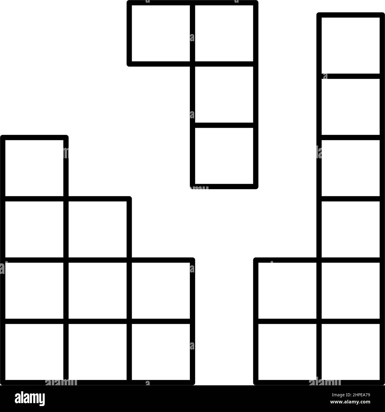 puzzle game line icon vector illustration Stock Vector Image & Art - Alamy