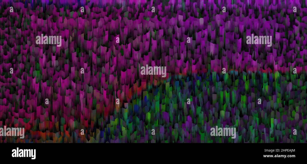 An abstract neon glitch art texture background image Stock Photo - Alamy