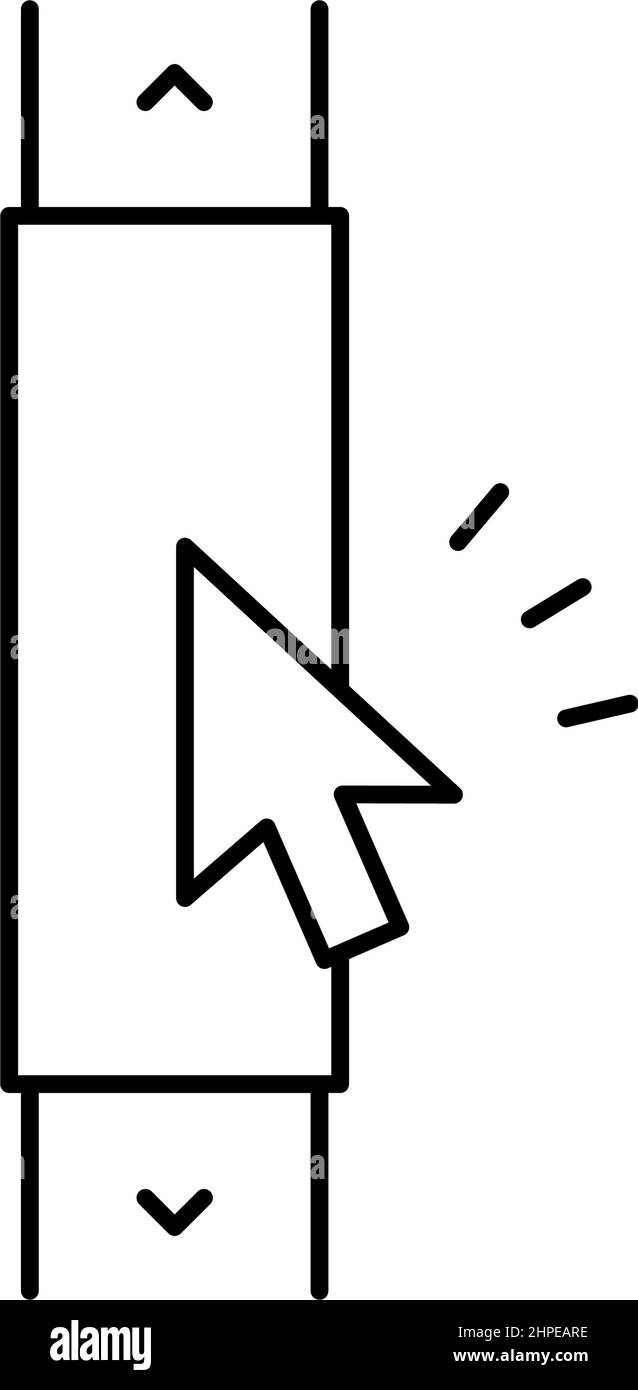 Touch screen computer scrolling Stock Vector Images - Alamy