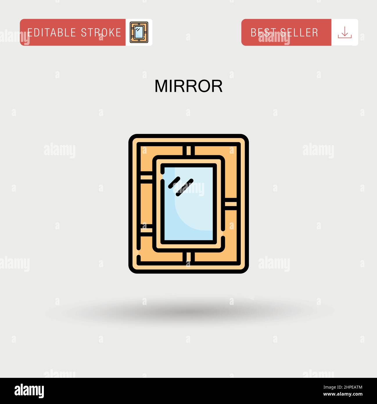 Mirror icon simple element hi-res stock photography and images - Alamy