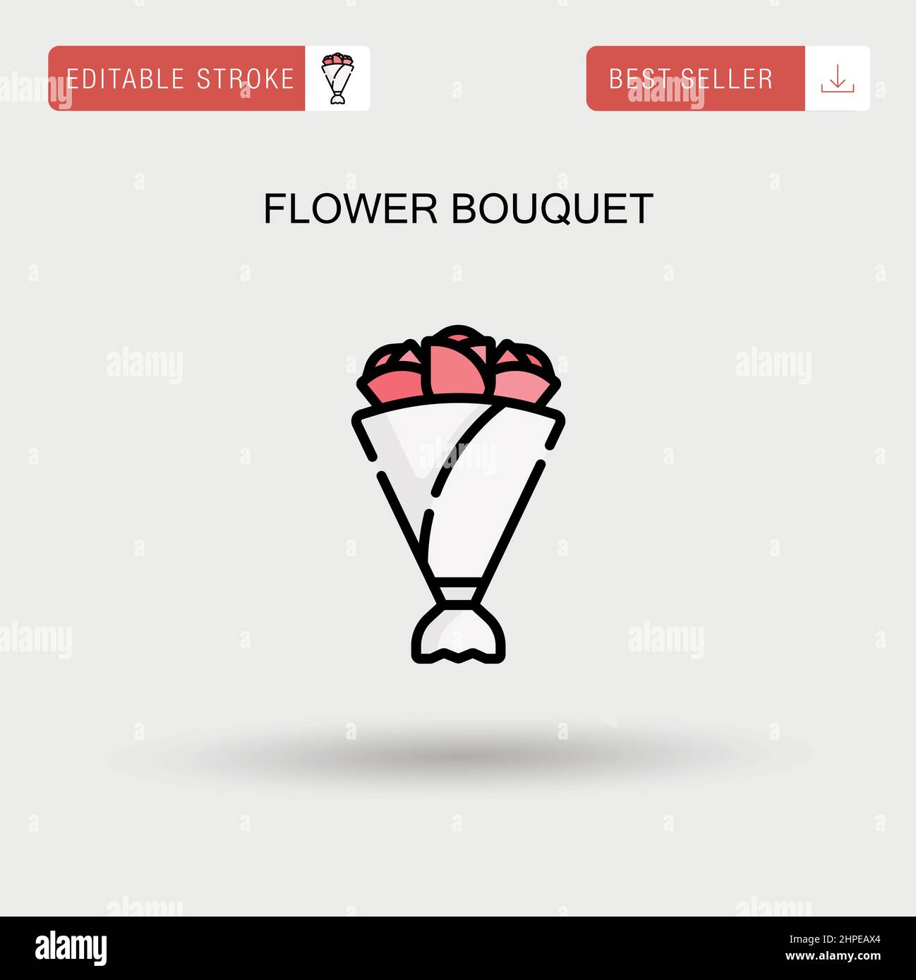 Flower bouquet simple vector hi-res stock photography and images - Alamy