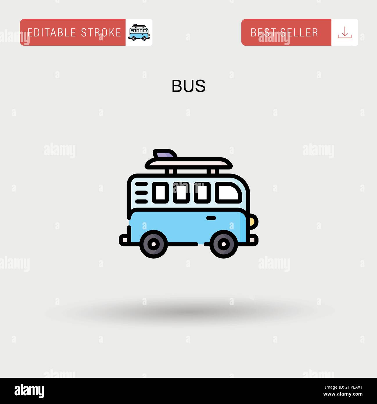Bus Simple vector icon Stock Vector Image & Art - Alamy