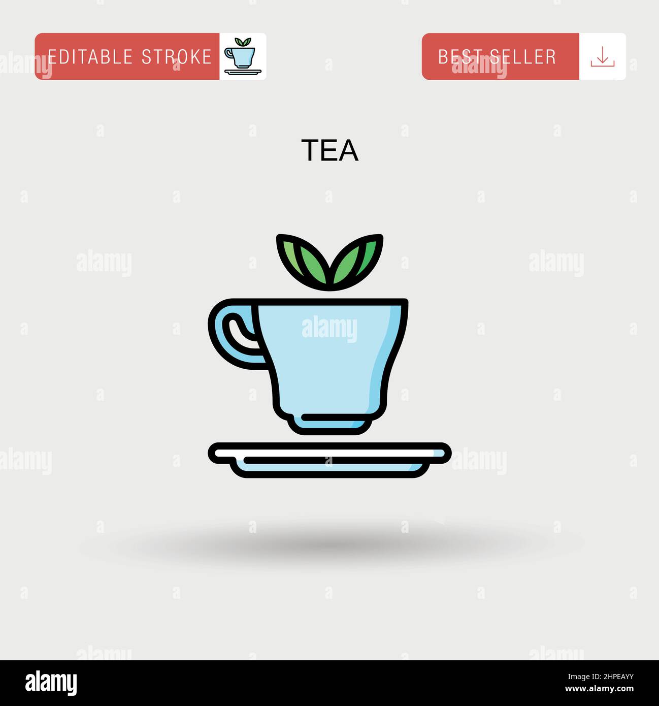 Tea Simple vector icon Stock Vector Image & Art - Alamy
