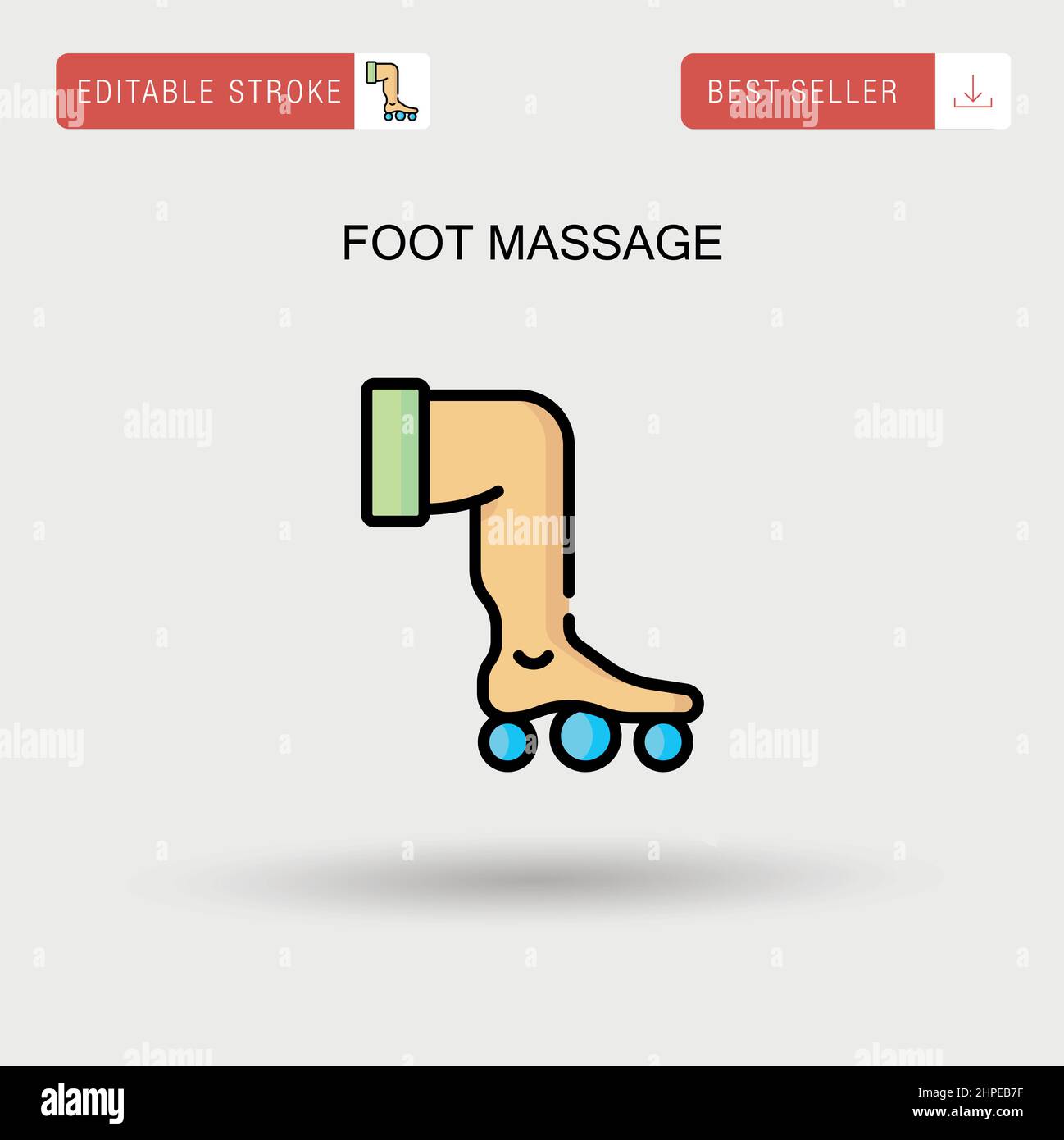 Spa massage legs Stock Vector Images - Alamy