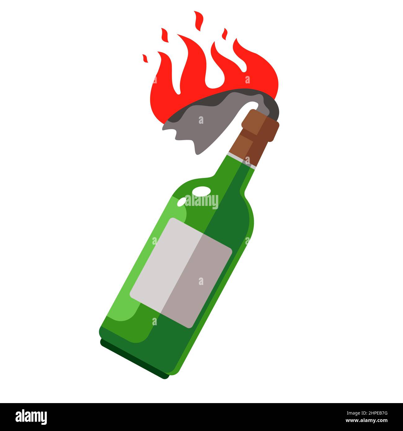 Molotov Cocktail Drawing